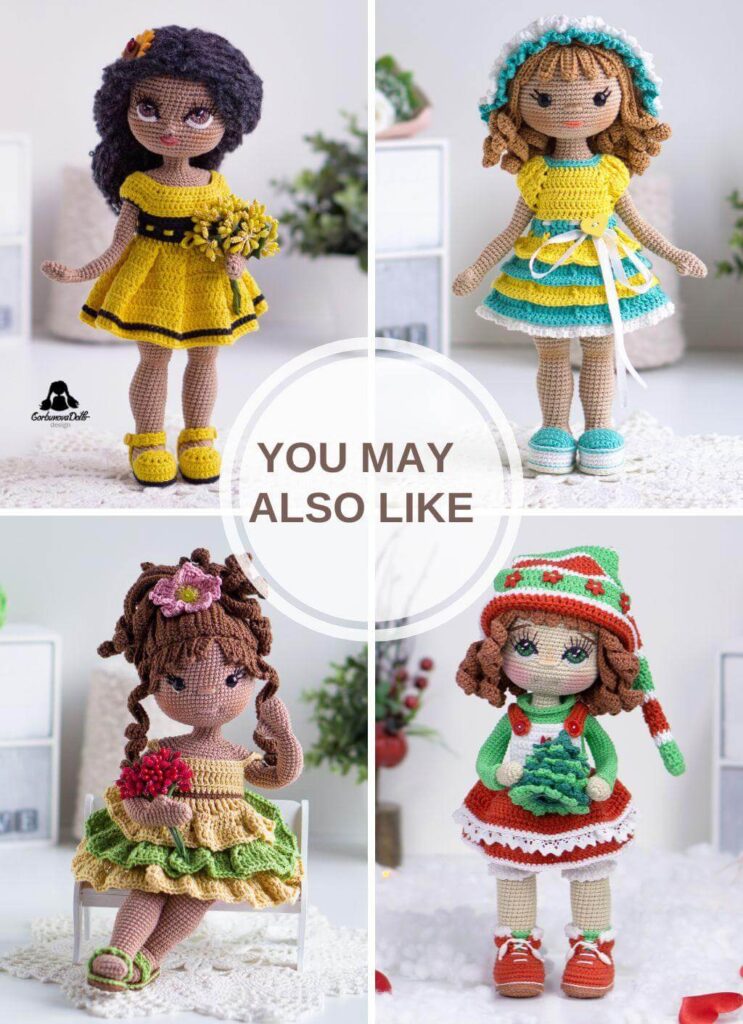 Easy Crochet Valentine Doll Pattern | No-sew Design