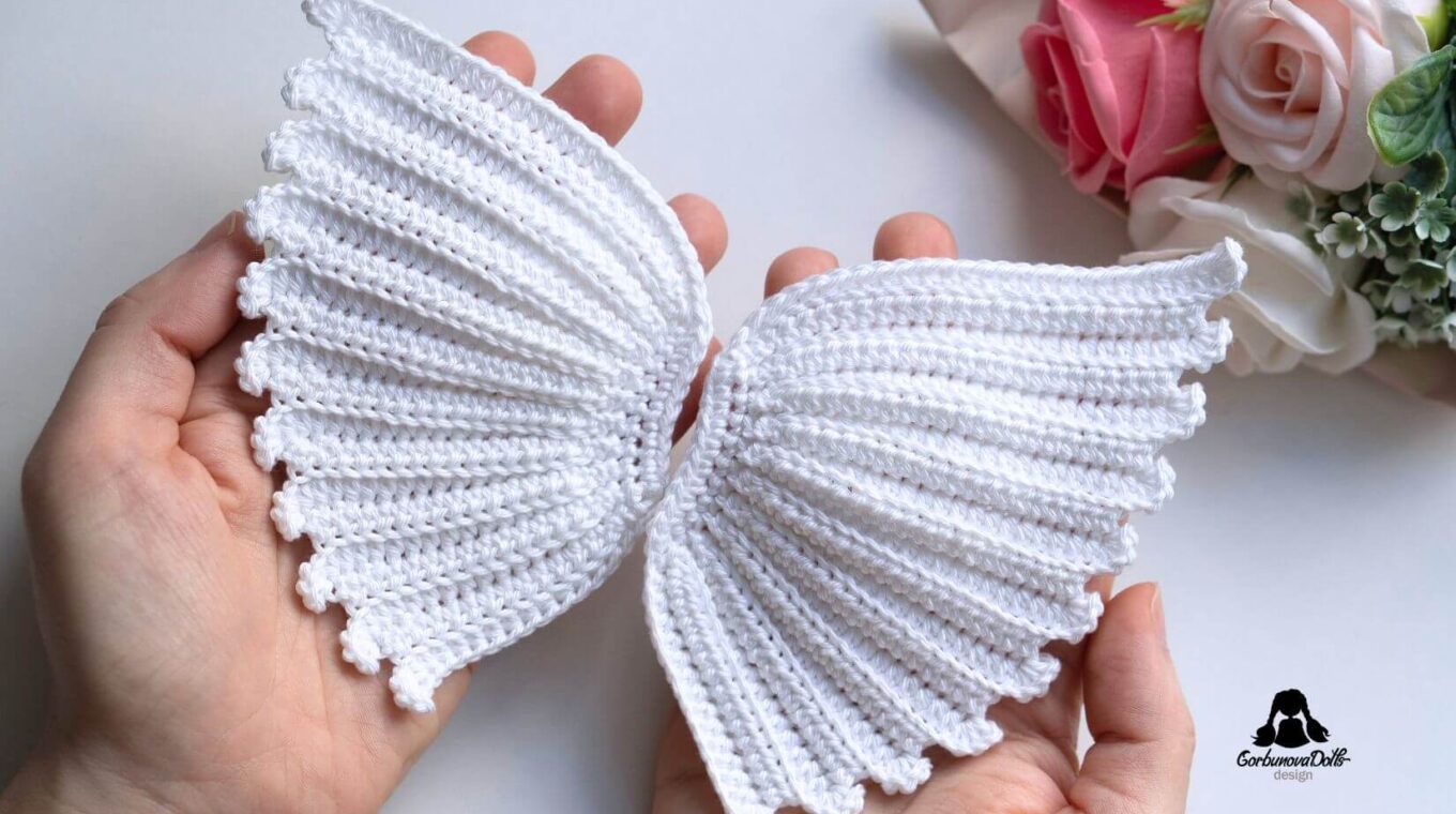 Crochet Angel Wings Free Pattern | GorbunovaDolls