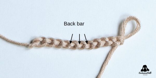How to Crochet in the Back bar of the chain | Gorbunovadolls
