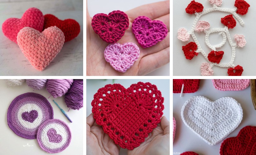10 Free Crochet Heart Patterns You’ll Love | GorbunovaDolls